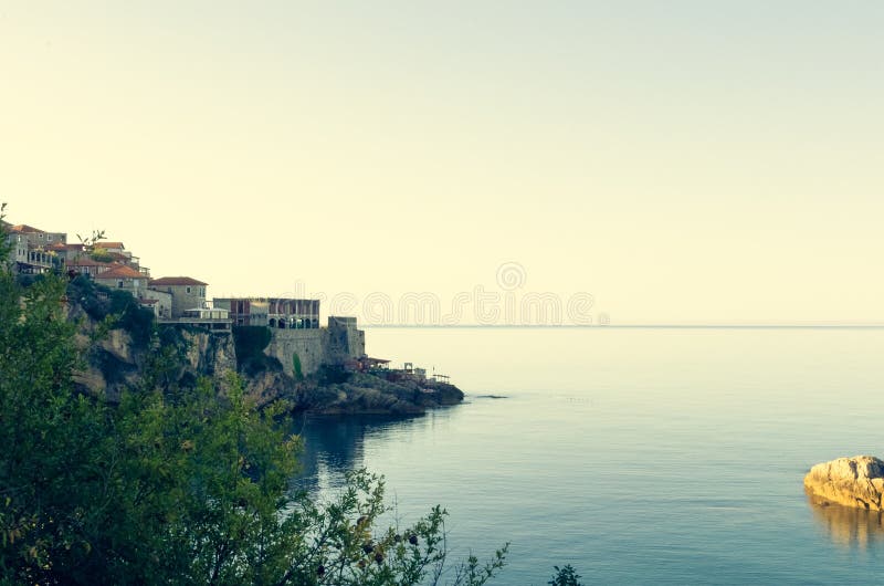 Stari Grad - Old Town of Ulcinj, Montenegro Stock Photo - Image of ...
