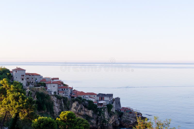 Stari Grad - Old Town of Ulcinj, Montenegro Stock Photo - Image of ...