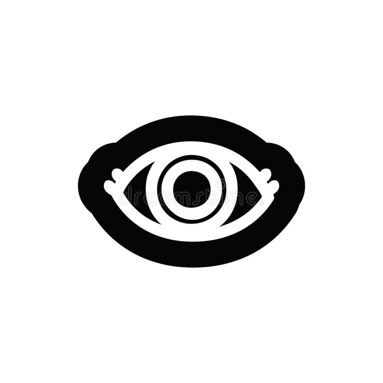 Staring eye icon stock vector. Illustration of symbol - 147734661