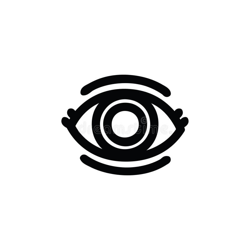 Staring eye icon stock vector. Illustration of symbol - 147734661