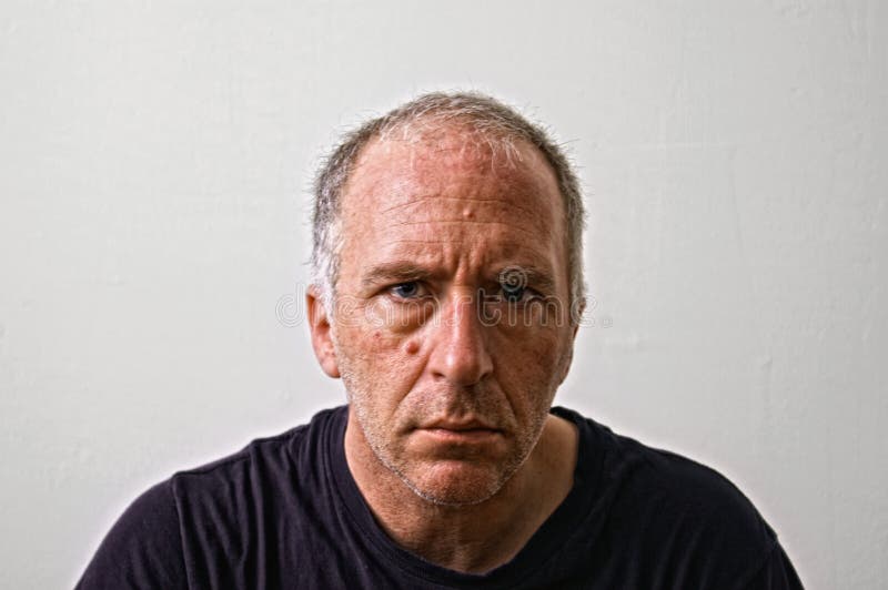 Staring man stock image. Image of inmate, hardcore, despair - 6593337