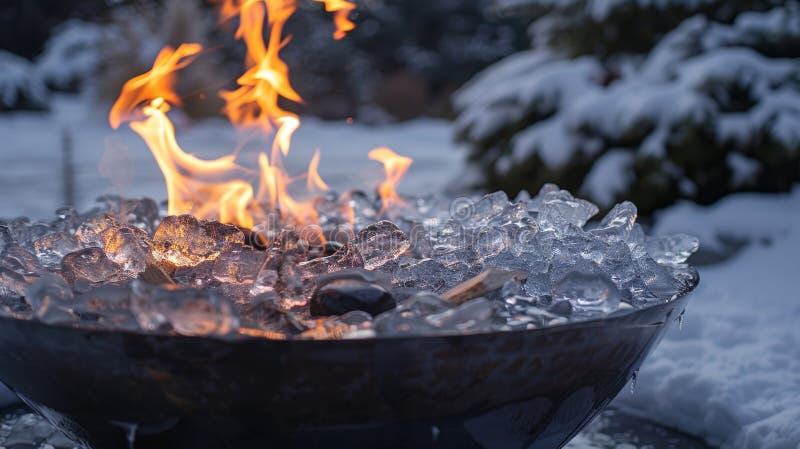 A Stark yet Alluring Sight the Frozen Stillness of the Ice Bath and the ...