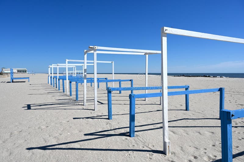 Beach Structures in the Sand Stock Photo - Image of soil, coast: 51372194
