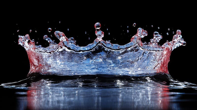 A Stark Black Background Provides the Setting for a Vibrant Water ...