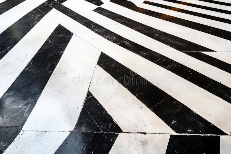 Stark Black White Diagonal Stripe Pattern Perfect Alignment High ...