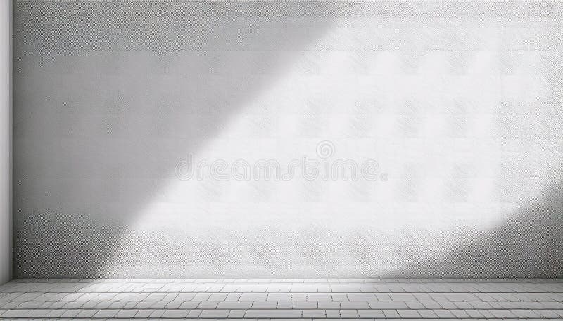 Stark Contrast Minimalist Composition of a Clean White Backdrop ...