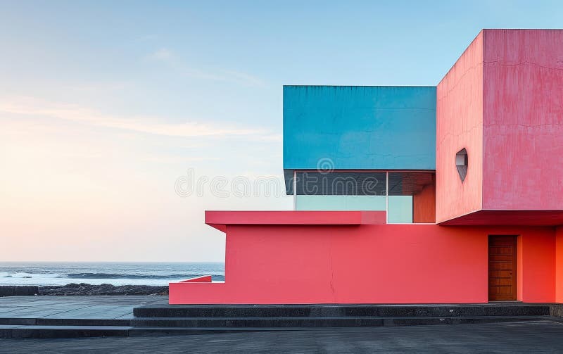 Stark Contrasts and Bold Colors Define this Abstract Architectural ...