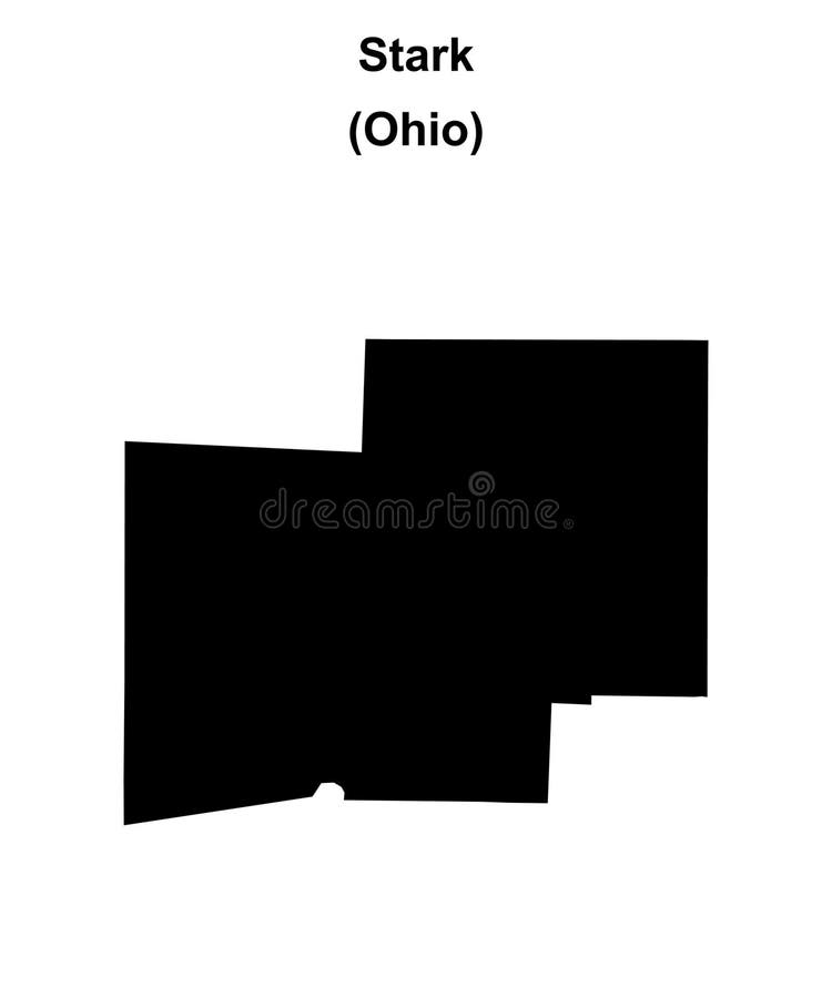 Stark outline map stock vector. Illustration of stark - 361751347