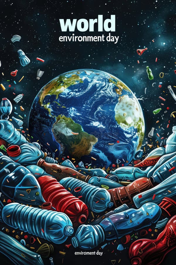 Stark Depiction of Pollution for World Environment Day with Earth ...