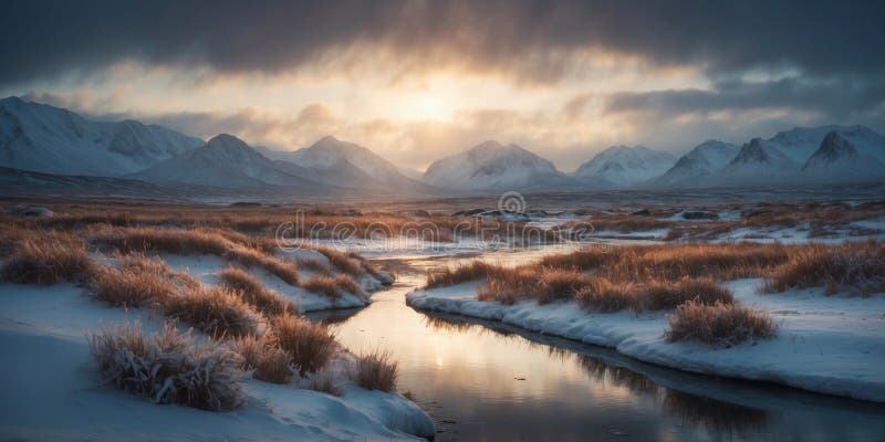 Dramatic Beauty of Fiery Red Clouds Dominating the Sky at Sunset. Stock ...