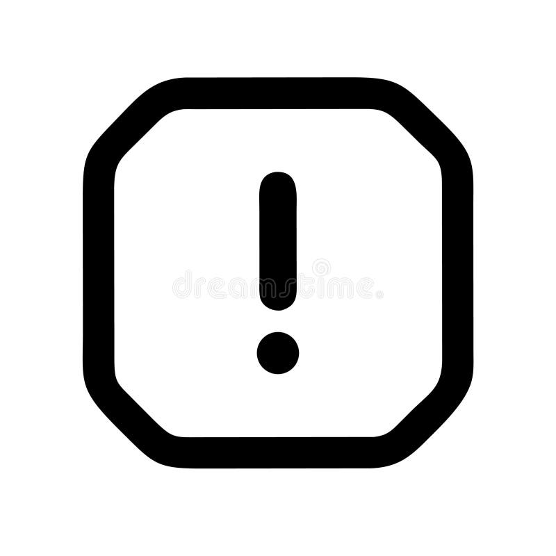 Rounded Exclamation Point Icon Stock Illustrations – 310 Rounded ...