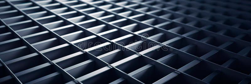 Stark Metallic Background with Shadows Forming a Precise and Intricate ...