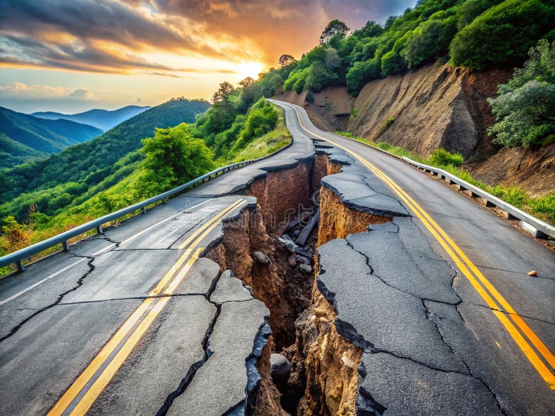 Dramatic Cliffside Highway Collapse Exposes Fault Line and Crumbling ...