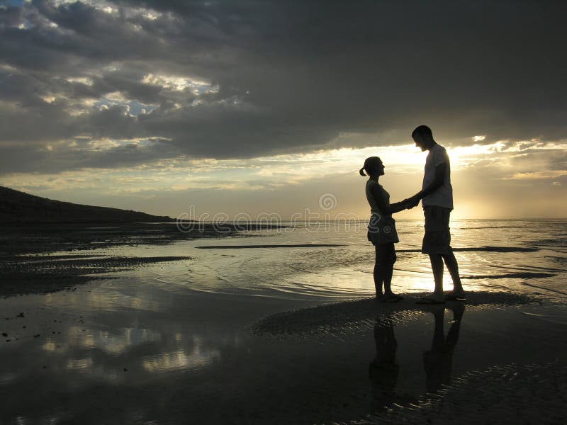 Stark Romance stock photo. Image of sunset, girlfriend - 215508