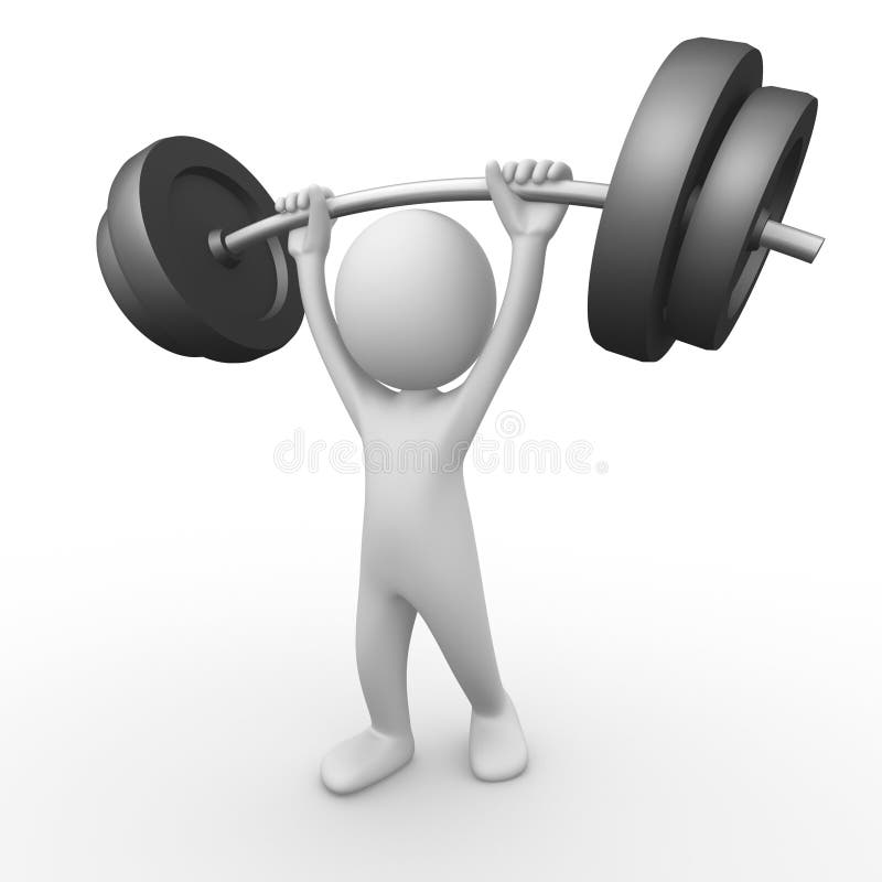 Stark sein stock abbildung. Illustration von turnhalle - 17242416