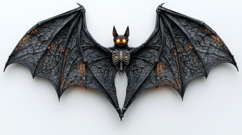 Bat Skeleton stock illustration. Illustration of intricate - 336873169
