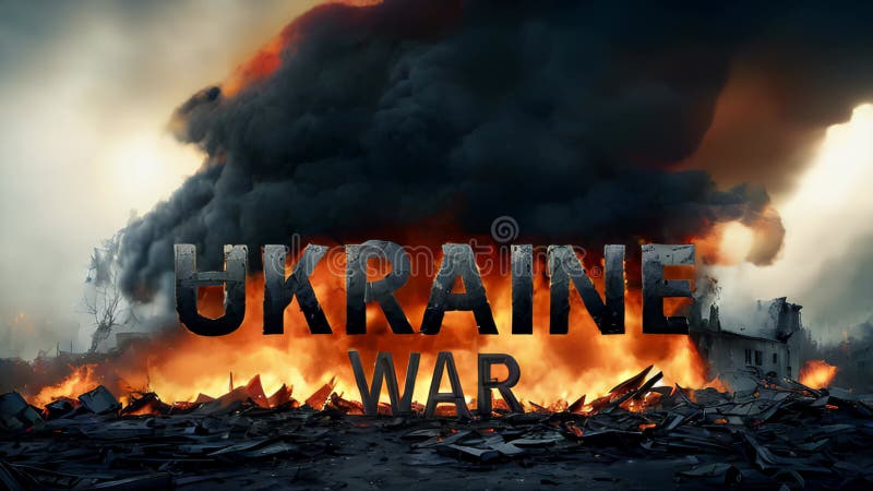 Ukraine War Crisis Representation AI-generated Stock Video - Video of ...