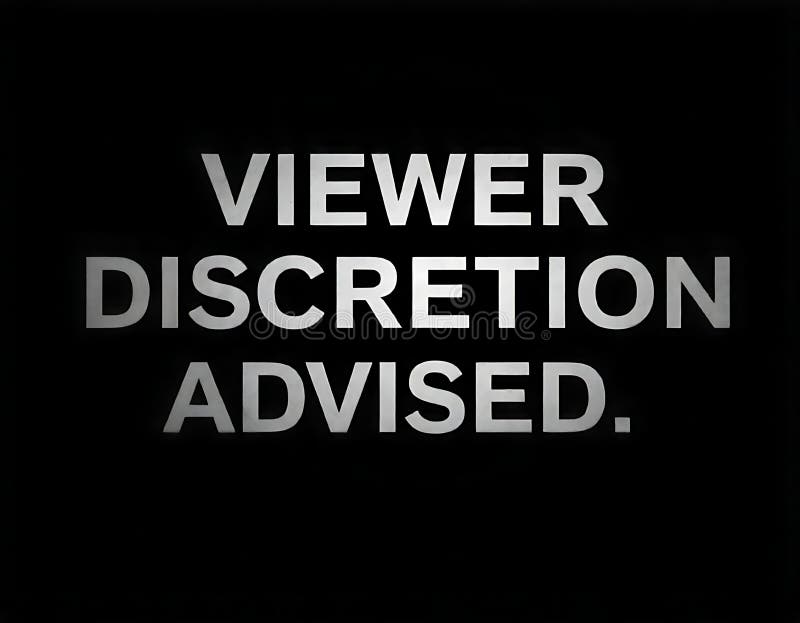Warning Viewer Discretion Stock Photos - Free & Royalty-Free Stock ...