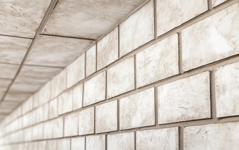 A Stark White Brick Wall Serves As a Backdrop for a Prominent Black ...