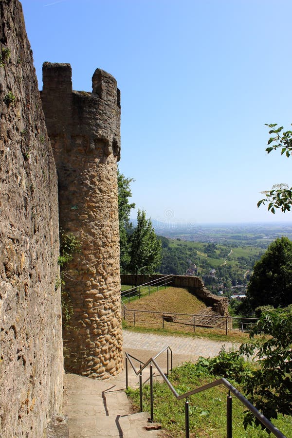 Starkenburg in Fog stock photo. Image of scene, cloud - 47038186