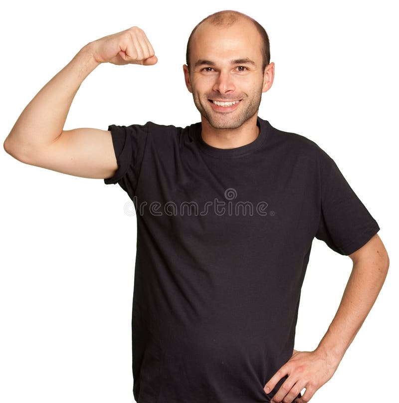 Starker Mann stockbild. Bild von prahlerei, getrennt - 13466461