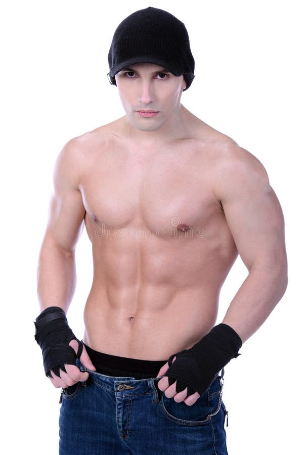 Starker Mann stockfoto. Bild von gesund, muskel, eignung - 38869842