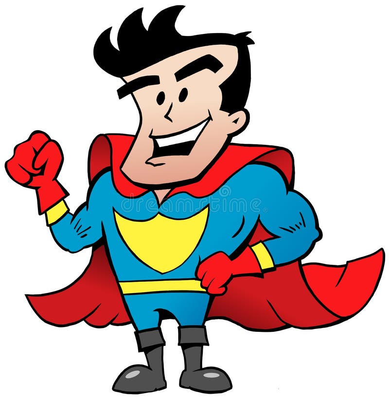 Starker Superheld vektor abbildung. Illustration von geschäft - 59584392