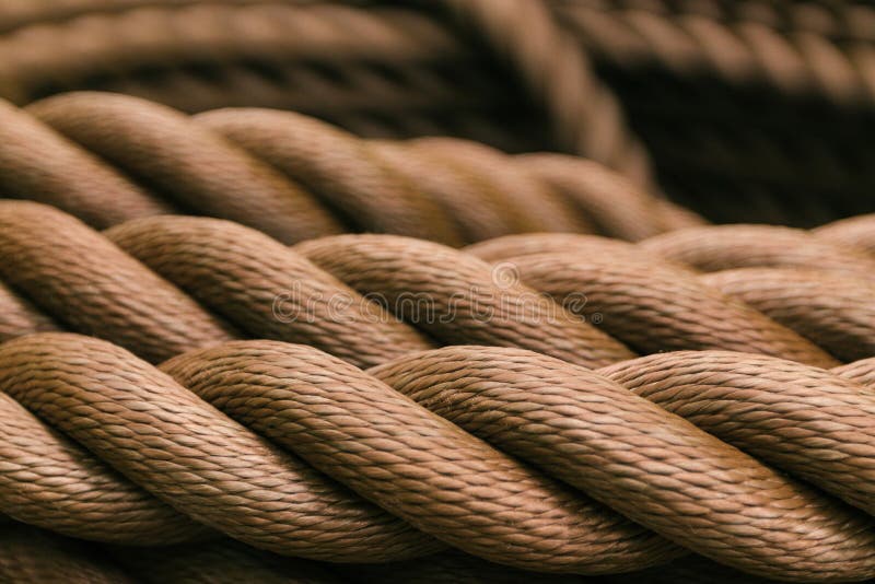 Das Starke Seil Verzerrt In Einer Rolle Die Draufsicht über Eine ...