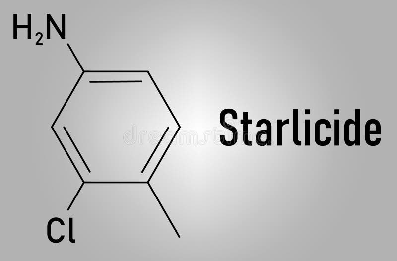 Starlicide Avicide Molecule or Gull Toxicant. Skeletal Formula Stock ...