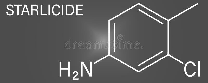 Starlicide Molecule. Skeletal Formula. Stock Vector - Illustration of ...