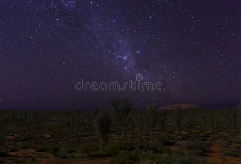 Starlight over the rock editorial stock image. Image of centre - 94995404