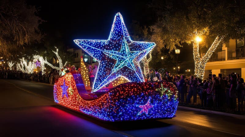 Starlight Parade Float stock illustration. Illustration of atmosphere ...