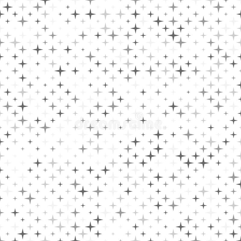 Starlight. Seamless Star Pattern Stock Vector - Illustration of ...