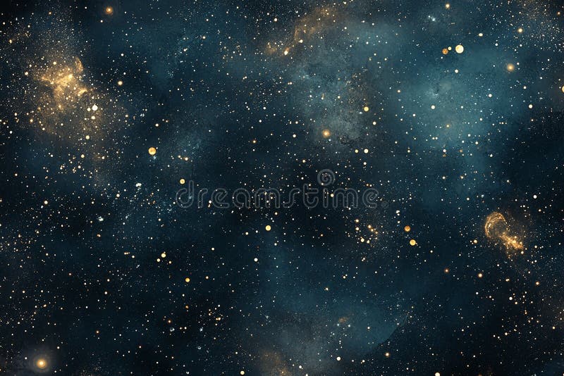Starlit Constellations Seamless Pattern Design Stock Illustration ...