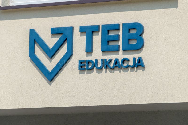 Emblem of TEB Edukacja editorial photo. Image of gdanski - 233224276