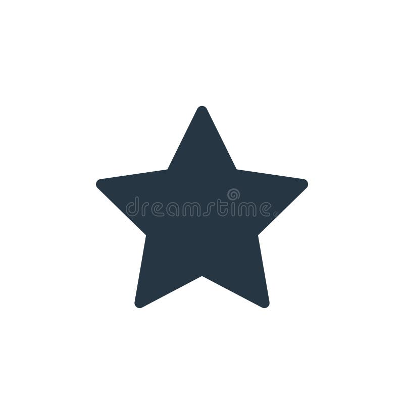 Starred Icon Vector from Sosmed Concept. Thin Line Illustration of ...