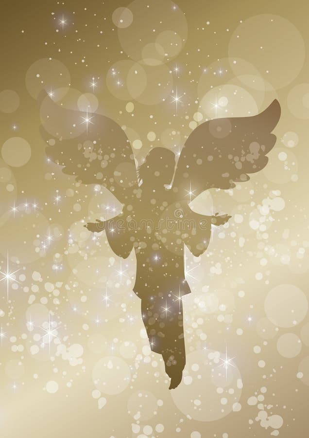 Starry angel stock vector. Illustration of gabriel, biblical - 34375619