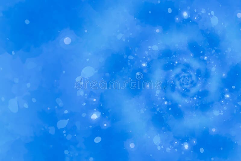 Starry Blue Background Illustration with Vortex Design Psychedelic ...