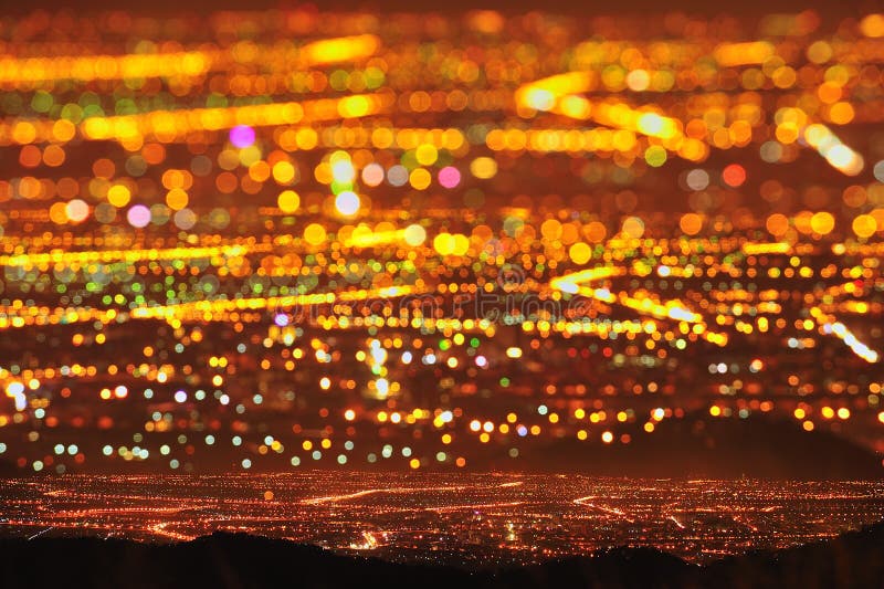 Starry City Night Scene stock photo. Image of prosperity - 8412550