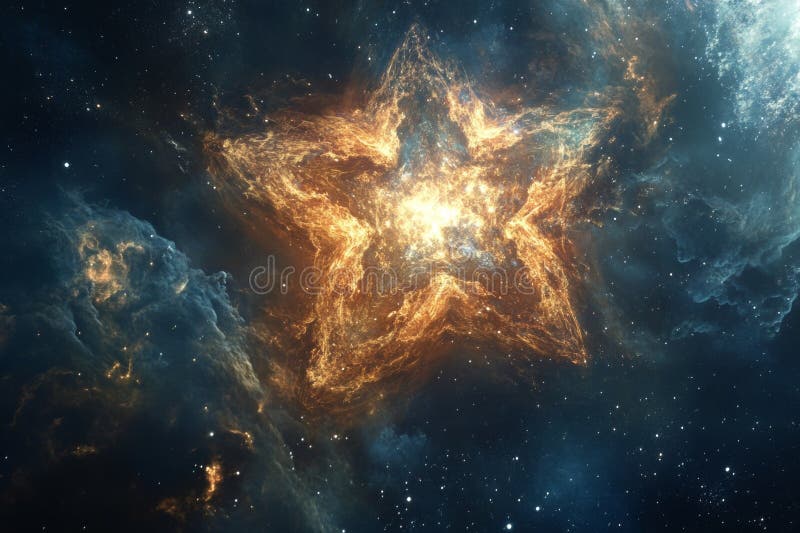 Starry Cosmos, a Breathtaking View of the Universe. Stock Illustration ...