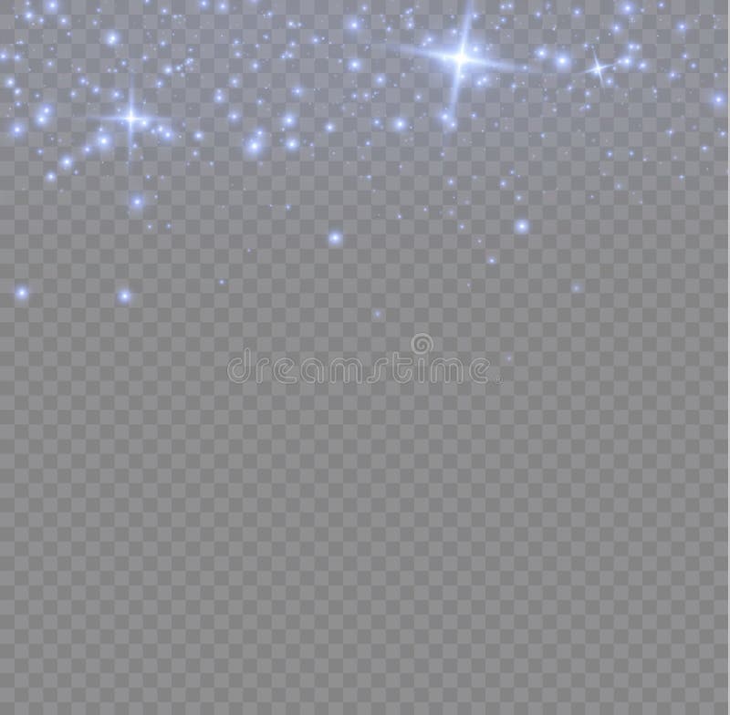 Starry Dust, Flash Light Spark, Sparkle Blue Star Stock Vector ...