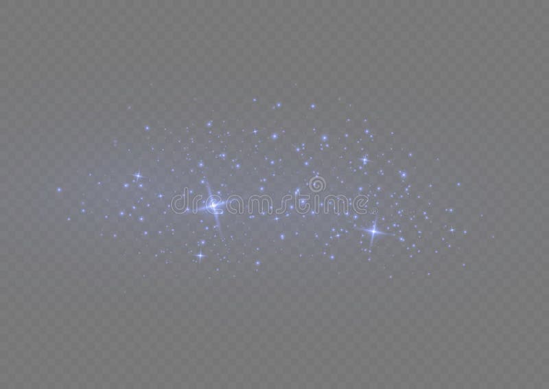 Starry Dust, Flash Light Spark, Sparkle Blue Star Stock Illustration ...