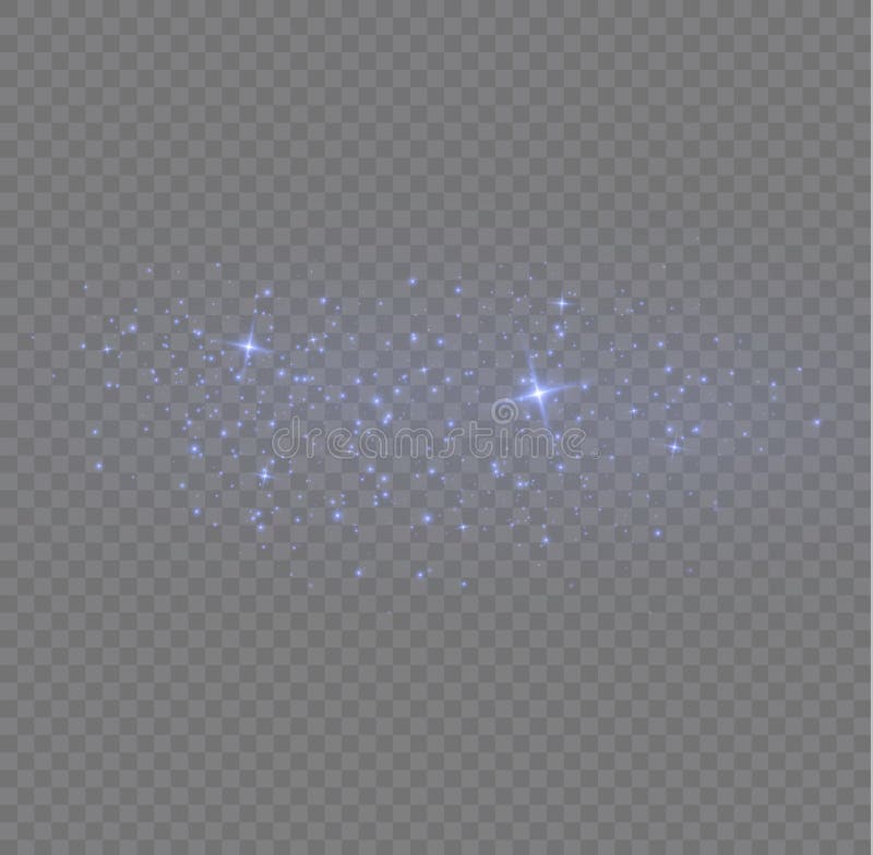 Starry Dust, Flash Light Spark, Sparkle Blue Star Stock Vector ...