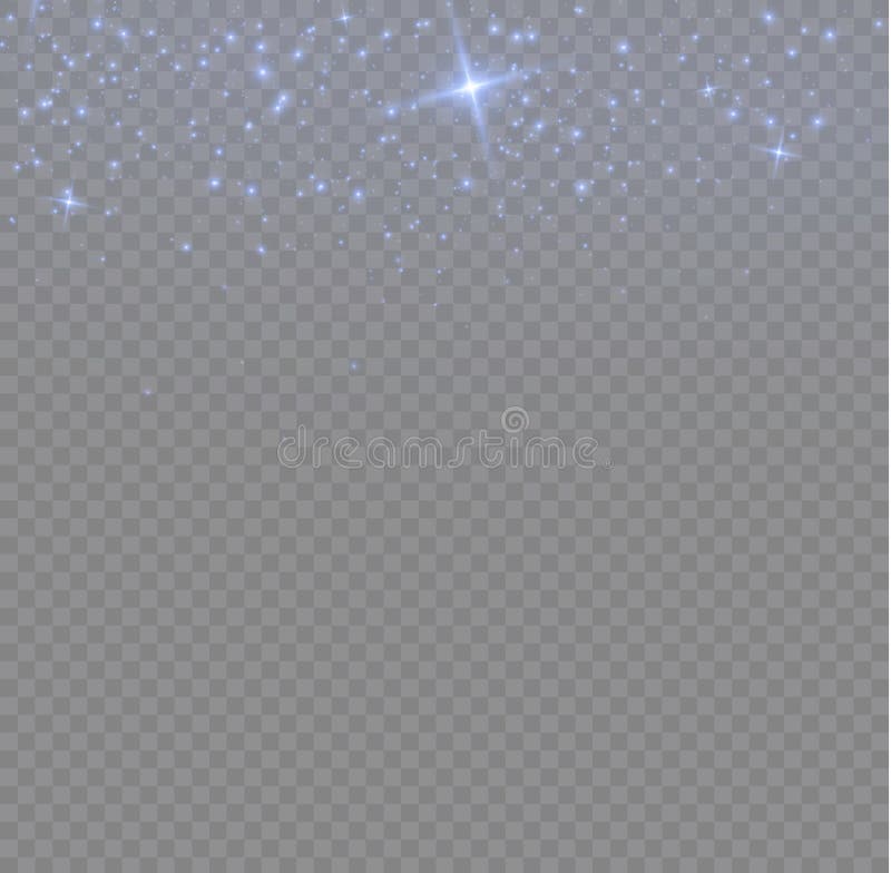 Starry Dust, Flash Light Spark, Sparkle Blue Star Stock Vector ...