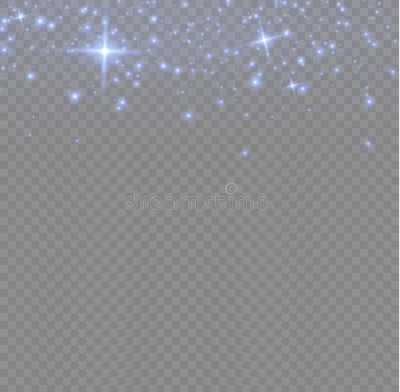 Starry Dust, Flash Light Spark, Sparkle Blue Star Stock Vector ...