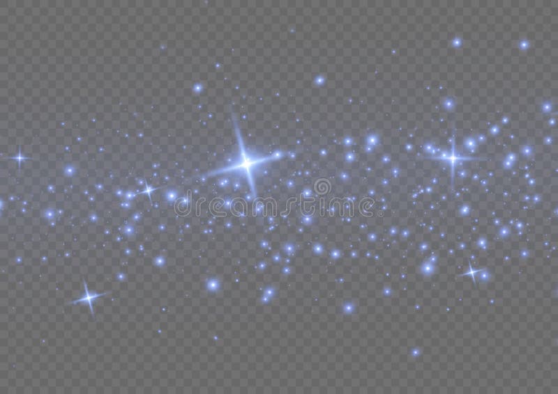 Starry Dust, Flash Light Spark, Sparkle Blue Star Stock Vector ...