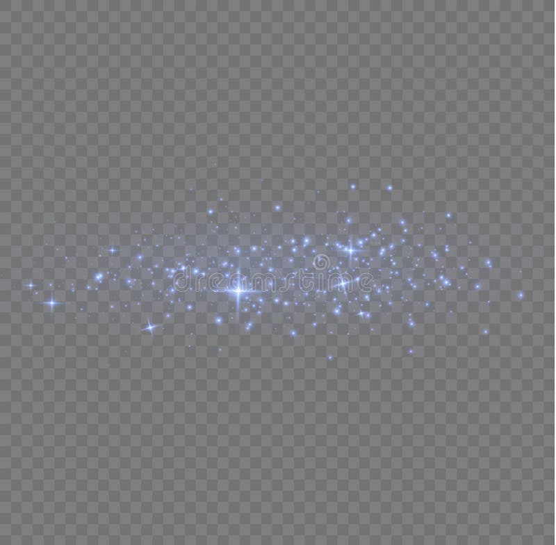 Starry Dust, Flash Light Spark, Sparkle Blue Star Stock Vector ...