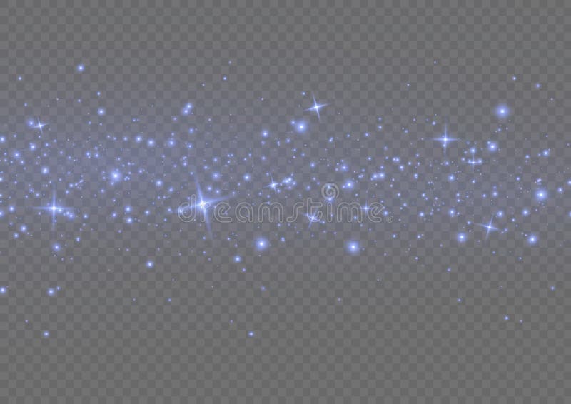 Starry Dust, Flash Light Spark, Sparkle Blue Star Stock Vector ...