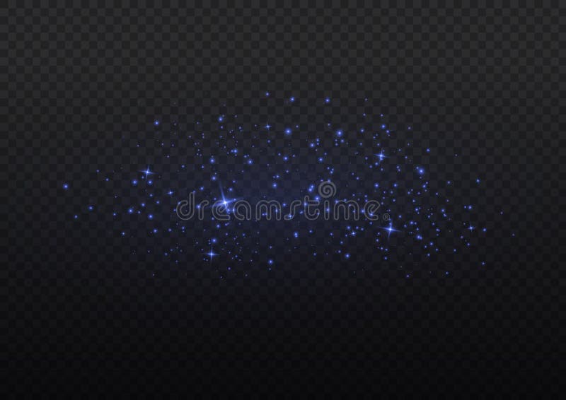 Starry Dust, Flash Light Spark, Sparkle Blue Star Stock Vector ...