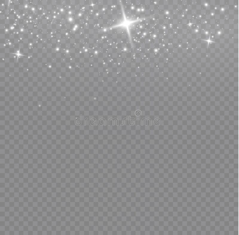Starry Dust, Flash Light Spark, Sparkle White Star Stock Vector ...